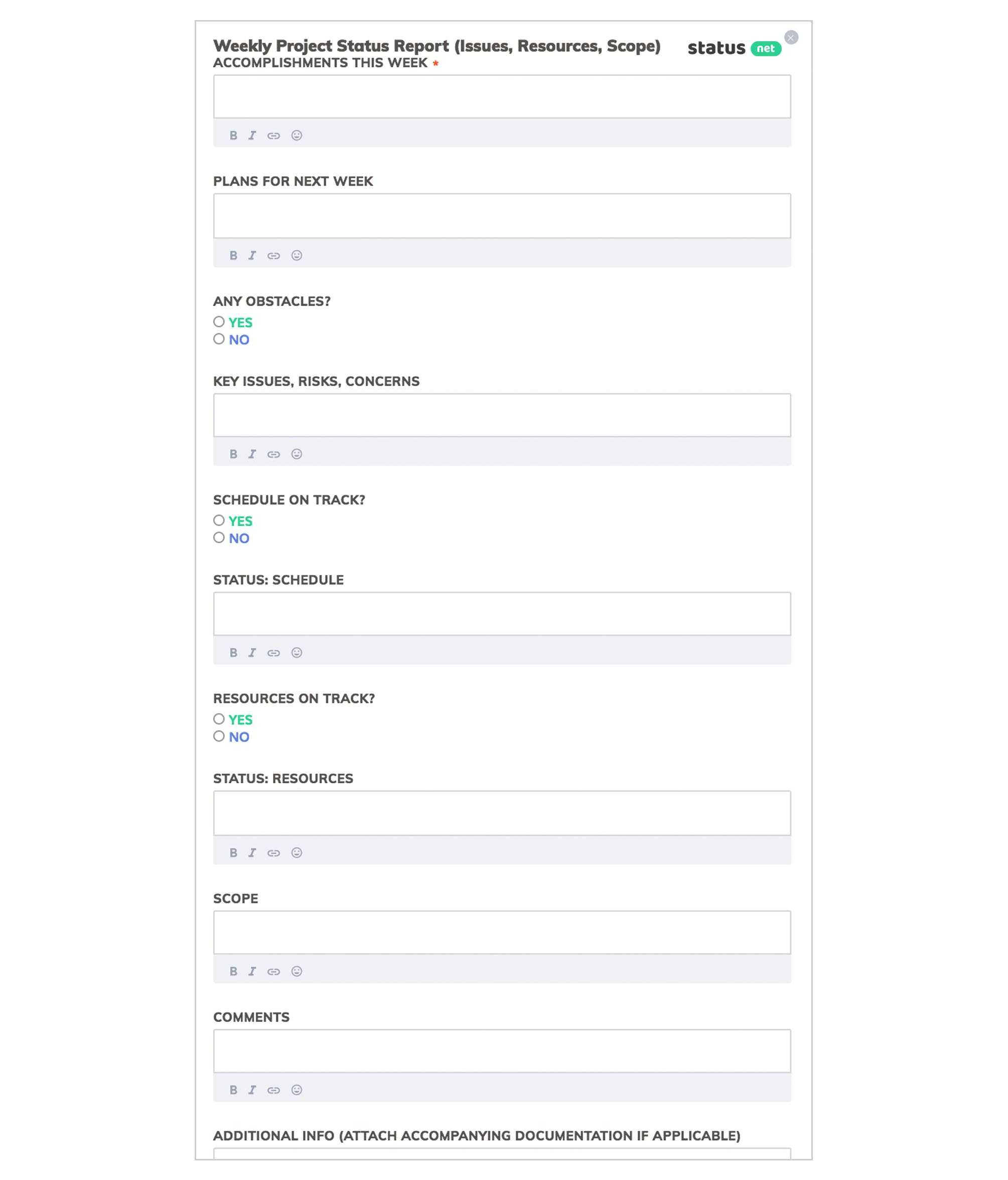 Marketing Weekly Report Template CUMED ORG