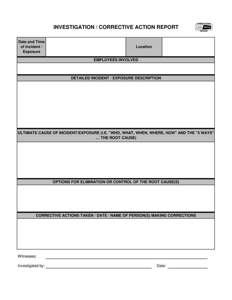 corrective-action-report-template-cumed-org