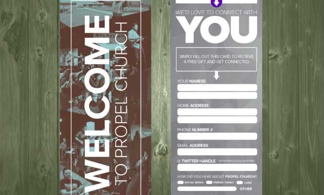 Church Visitor Card Template Word CUMED ORG