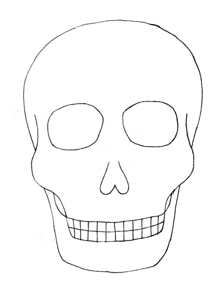 Blank Sugar Skull Template CUMED ORG