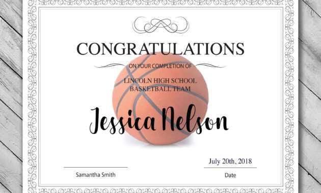 Basketball Camp Certificate Template CUMED ORG