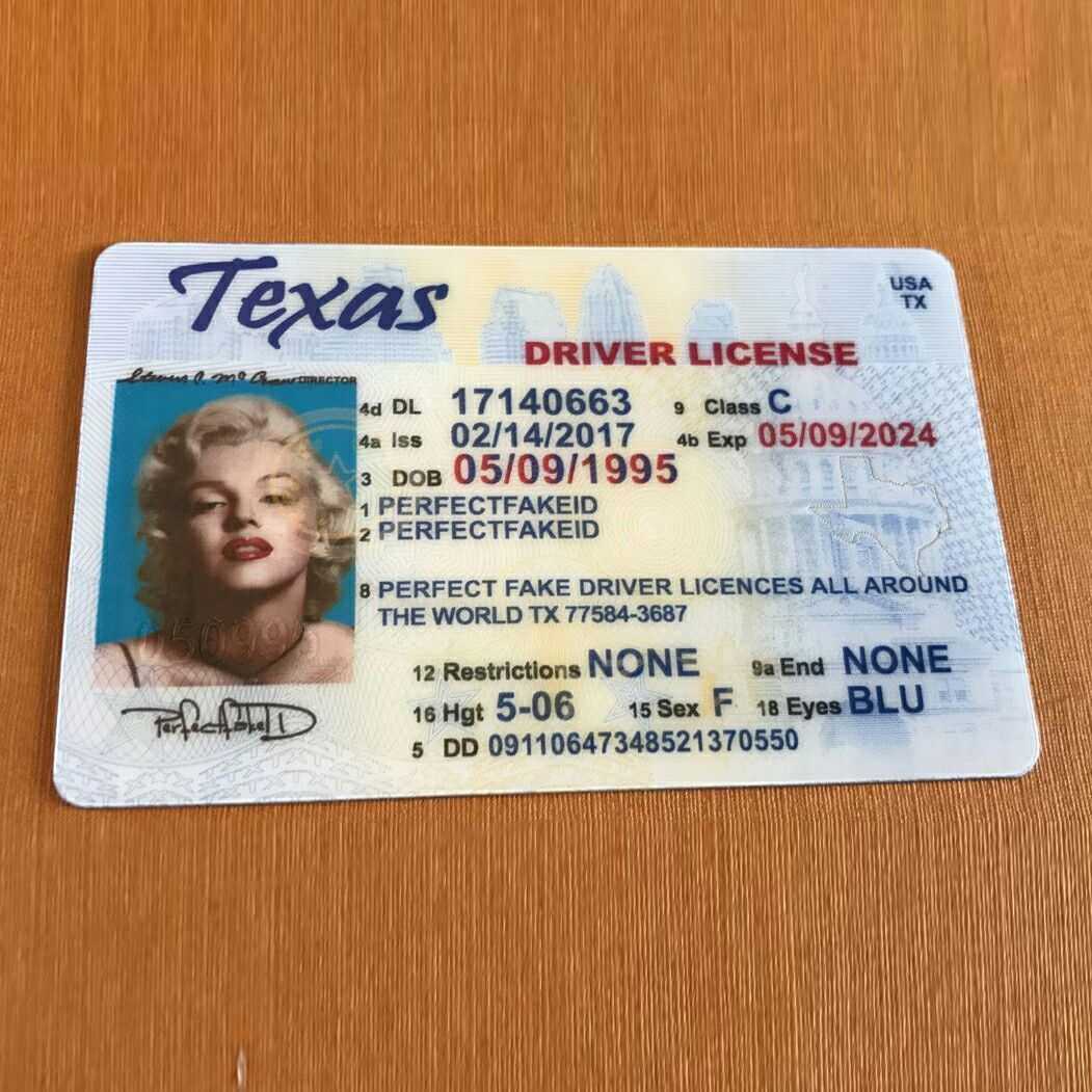 Texas Id Template