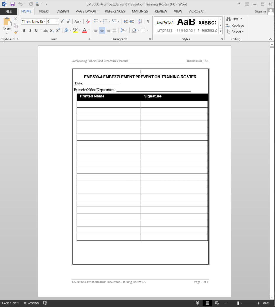 Training Documentation Template Word – CUMED.ORG Training Documentation Template Word – CUMED.ORG